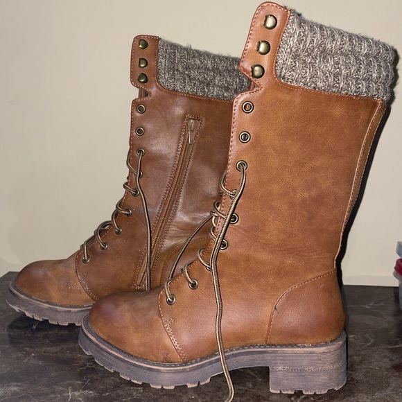 MIA | Shoes | Mia Tall Lace Up Combat Boots | Poshmark